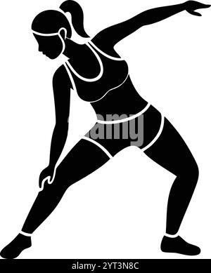 Meditative Yoga Pose Silhouette Printable Vector Graphic for ...