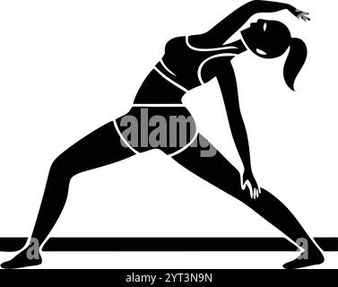 Meditative Yoga Pose Silhouette Printable Vector Graphic for ...