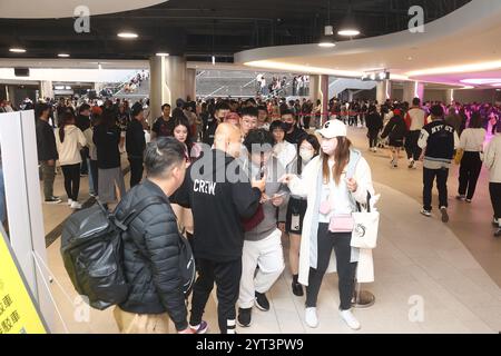 Taipei. 06th Dec, 2024. Fans line up to attend Jay Chou's World Tour ...