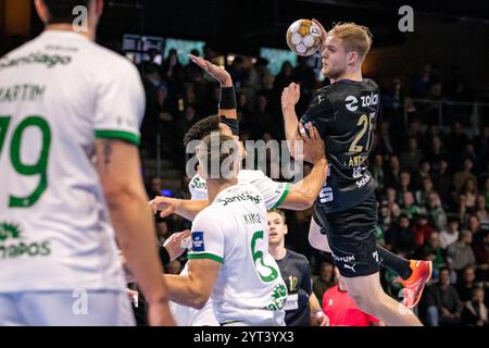 Matthes LANGHOFF of Füchse Berlin during the EHF Champions League ...