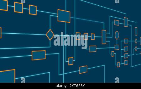 Blueprint, organization chart, decision tree, flow chart. Blueprint ...