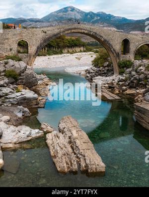 Mesi Bridge in Northern Albania, Balkans, Eastern Europe Stock Photo ...