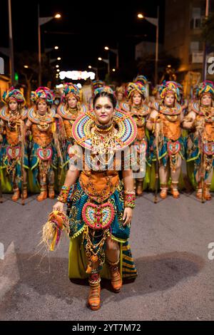 Moros y Cristianos, fiesta, portrait, women, parade, blue hour ...