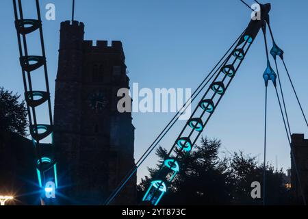 Millenium Bridge Maidstone Kent England UK Stock Photo - Alamy