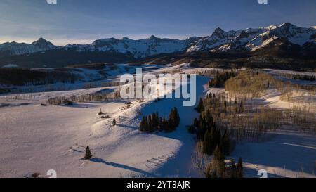 MARCH 7, 2023, RIDGWAY/TELLURIDE, COLORADO - snow covered San Juan ...