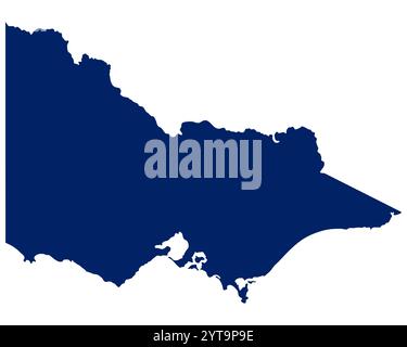 Map of Victoria Stock Photo - Alamy