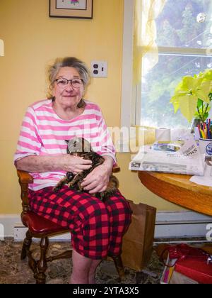 Caucasian woman wearing pajama wearing pink background angry and mad ...