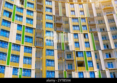Cladding and warming wall of monolithic house under construction ...