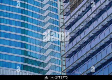 Texture plexus weave window skyscrapers facade Stock Photo - Alamy