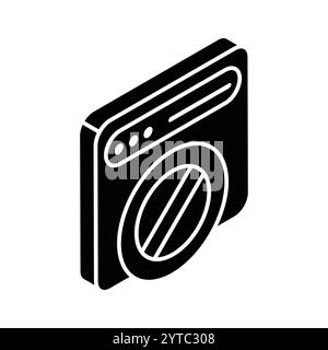 Get this amazing isometric icon of blocked website isolated on white ...