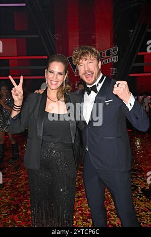 Jennifer Lynn und Samu Haber im Finale der 14. Staffel der Castingshow ...