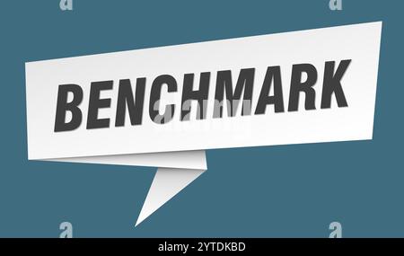 benchmark banner. benchmark speech bubble, label, sticker, ribbon, sign ...