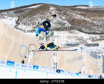 United States' Svea Irving competes during the women's freestyle skiing ...
