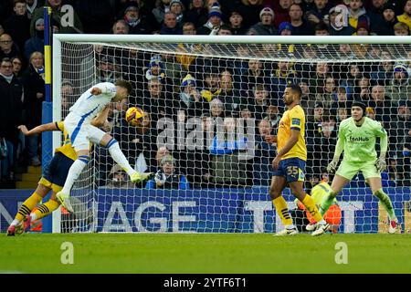 Joe Rodon Of Leeds United scores a GOAL 1-1 and celebrates during the ...