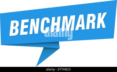 benchmark banner. benchmark speech bubble, label, sticker, ribbon, sign ...