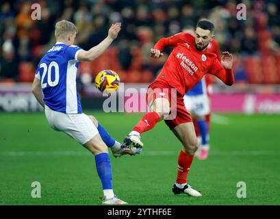 Birmingham City's Alex Cochrane (right) celebrates scoring their side's ...