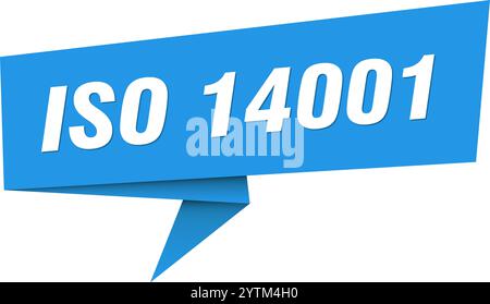 iso 14001 banner template. ribbon label sticker. sign Stock Vector ...