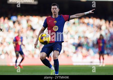 Robert Lewandowski (FC Barcelona) seen in action during the LaLiga EA ...