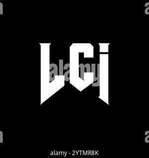 LCI letter logo design for technology company. LCI logo design black ...