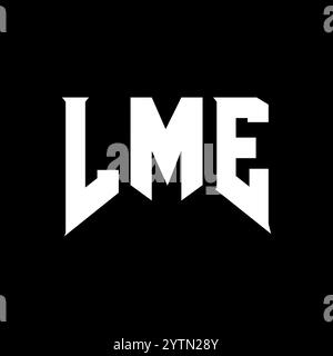 LME letter logo design for technology company. LME logo design black ...
