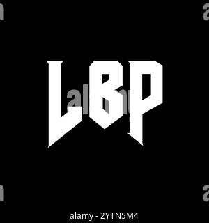 LBP letter logo design for technology company. LBP logo design black ...