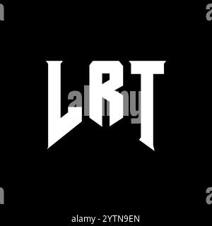 LRT letter logo design for technology company. LRT logo design black ...