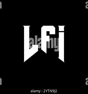 LFI letter logo design for technology company. LFI logo design black ...