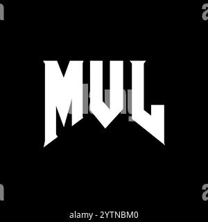 MVL letter logo design for technology company. MVL logo design black ...