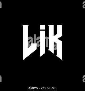 LIK letter logo design for technology company. LIK logo design black ...