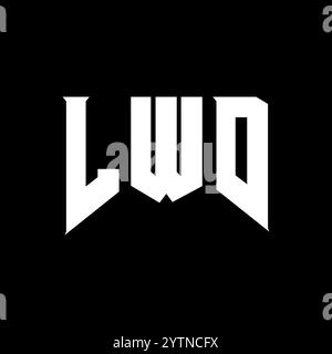LWD letter logo design for technology company. LWD logo design black ...