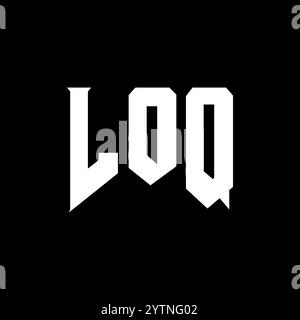 LOQ letter logo design for technology company. LOQ logo design black ...