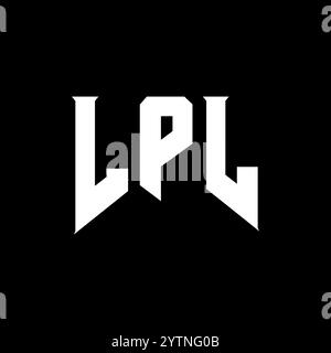 LPL letter logo design for technology company. LPL logo design black ...