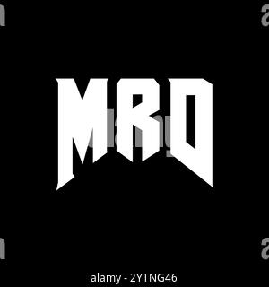 MRD letter logo design for technology company. MRD logo design black ...