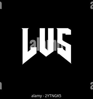 LUS letter logo design for technology company. LUS logo design black ...
