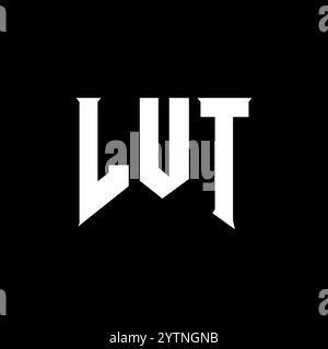 LUT letter logo design for technology company. LUT logo design black ...