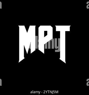 MPT letter logo design for technology company. MPT logo design black ...