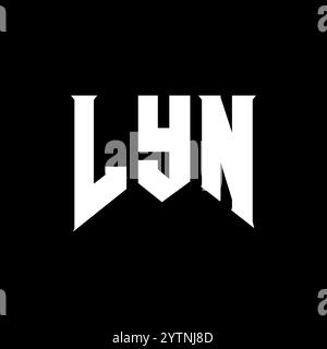 LYN letter logo design for technology company. LYN logo design black ...
