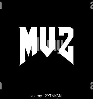MVZ letter logo design for technology company. MVZ logo design black ...