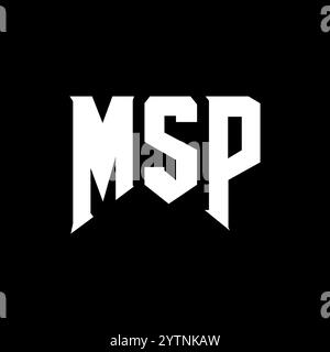 MSP letter logo design for technology company. MSP logo design black ...