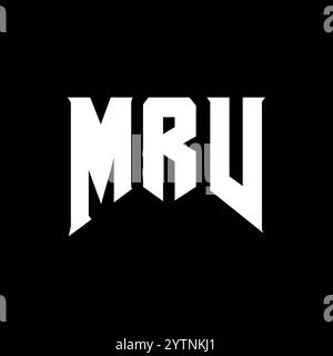 MRV letter logo design for technology company. MRV logo design black ...