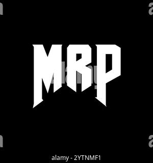 MRP letter logo design for technology company. MRP logo design black ...