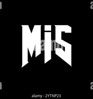 MIS letter logo design for technology company. MIS logo design black ...