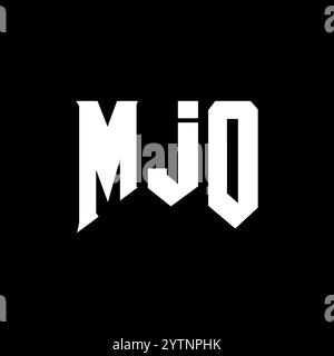 MJO letter logo design for technology company. MJO logo design black ...