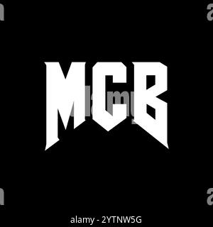 MCB letter logo design for technology company. MCB logo design black ...