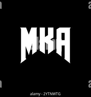 MKA letter logo design for technology company. MKA logo design black ...