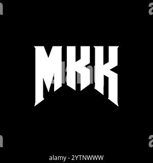 MKK letter logo design for technology company. MKK logo design black ...