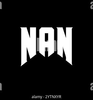 NAN letter logo design for technology company. NAN logo design black ...