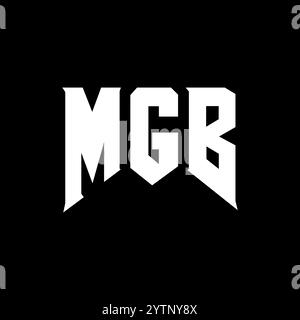 MGB letter logo design for technology company. MGB logo design black ...