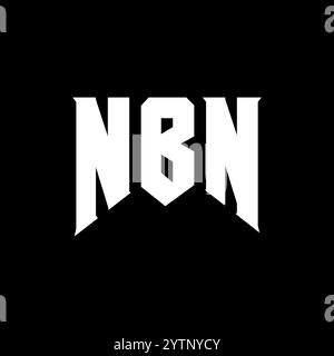 NBN letter logo design for technology company. NBN logo design black ...
