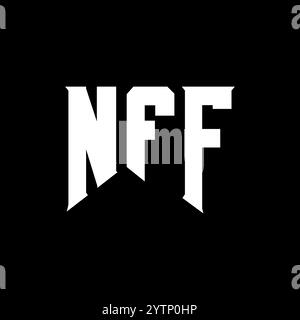 NFF letter logo design for technology company. NFF logo design black ...